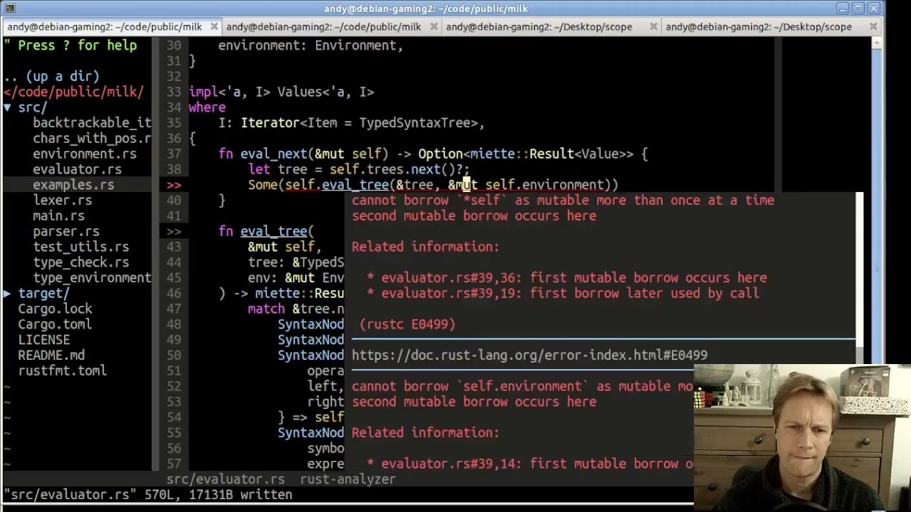 Mini-rust in Rust 048: Handling variable scope