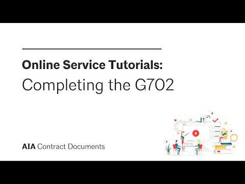 Completing the G702, Payment Application in the online service