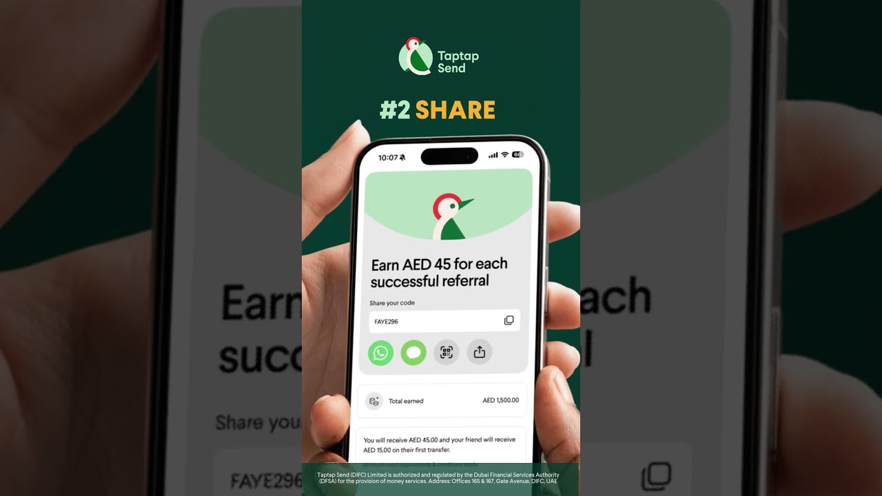 Refer friends to Taptap Send and earn a special bonus!