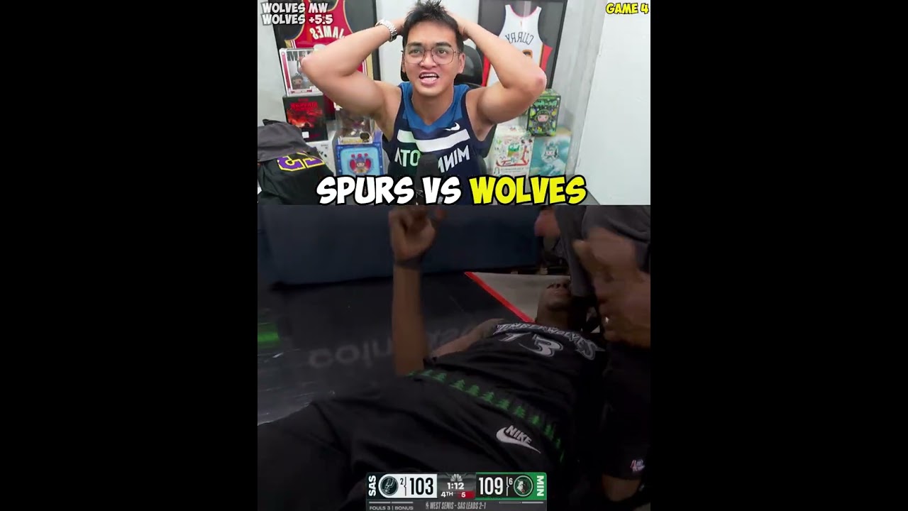 Wolves vs Spurs game 4, last 4 mins fierce action| putol ang sumpa? #wolves #nba #patriciobosspaldo