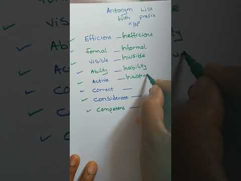 ANTONYM WITH PREFIX "IN" THIS KNOWLEDGE CAN'T BE OVERLOOKED#BESMARTER#KNOWMORE#ENGLISHKNOWLEDGE