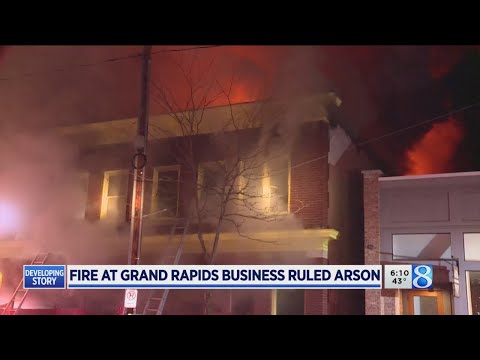 Fire at Grand Rapids bookbindery ruled arson