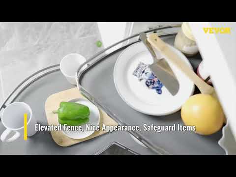 VEVOR Swing Right Blind Corner Cabinet Pull Out - 2 Tier Soft Close Organizer for 36 Cabinets