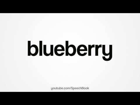 How to Pronounce Blueberry