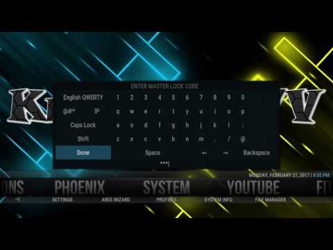 How to remove passwords from the Kryptikz TV adult build.