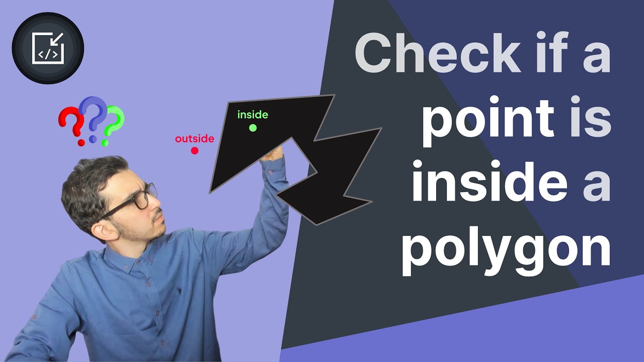 Checking if a point is inside a polygon is RIDICULOUSLY simple (Ray casting algorithm) - Inside code
