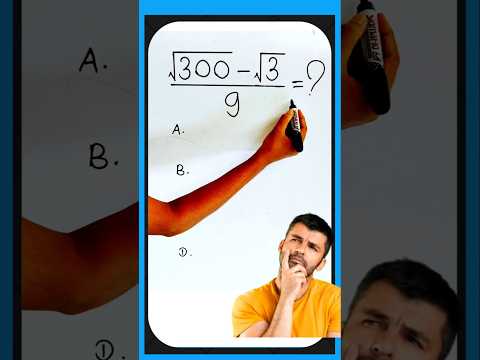 How to Solve Square Root of a Fraction Instantly! 🔥 #maths #shorts