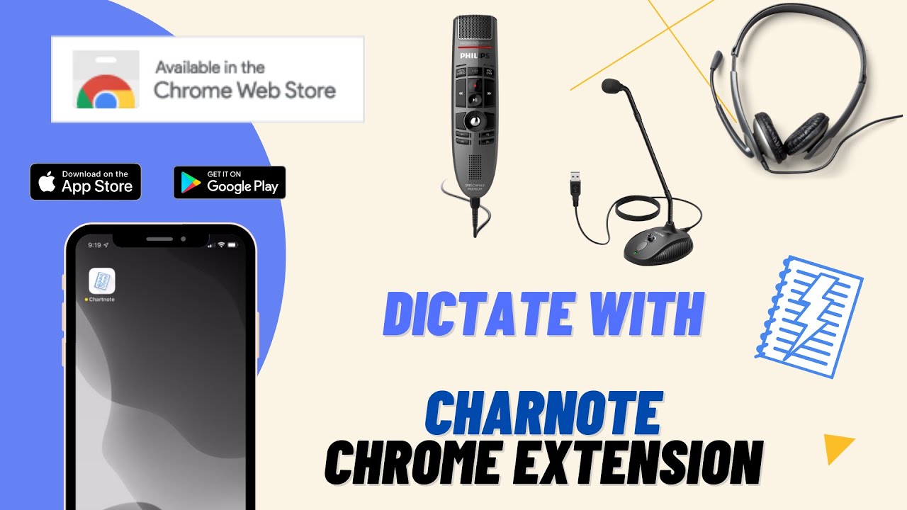 Dictate with Chartnote Chrome Extension