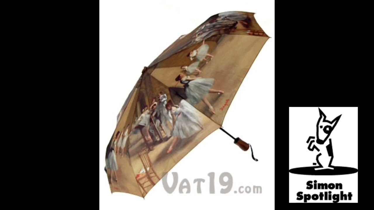 Edgar Degas Auto-Open Auto-Close Umbrella