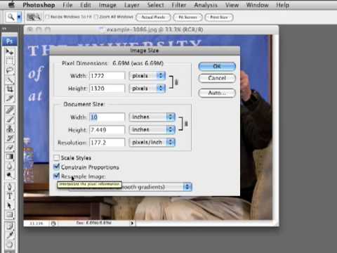 Image resolution and print size