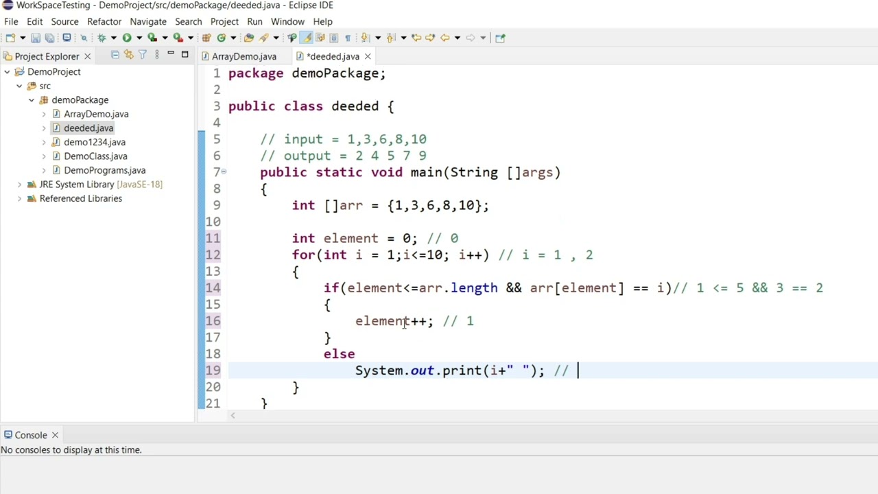 Java Tutorial : Find Missing Numbers in an Array | Beginner-Friendly Code Explanation