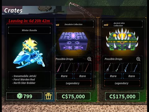 Not able to access skin crates in ROBLOX FISCH (FIX)