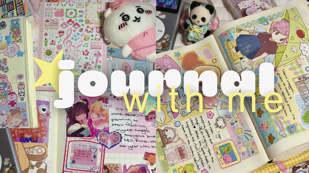 journal with me ⋆.˚ | asmr and sticker hauls!
