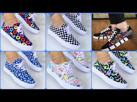 2022 Women Canvas Trendy Shoes |Ladies Casual Walking Running | Big Sizes Shoes Fashion Sneaker.