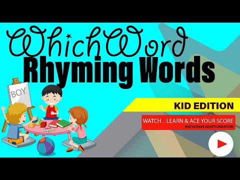 Does It Rhyme? Learning Rhyming Words for Kids | Which Word Rhyme Game