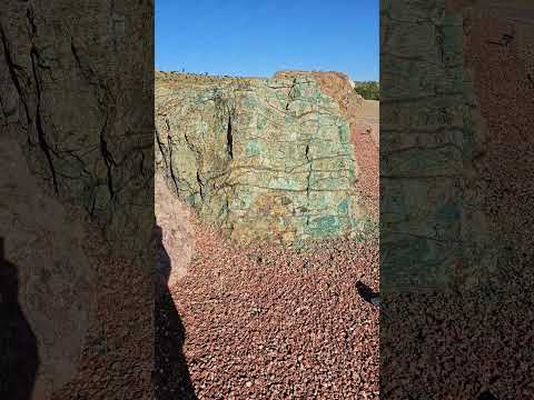 Turquoise in large form!! #arizona #turquoise #rocks #mining