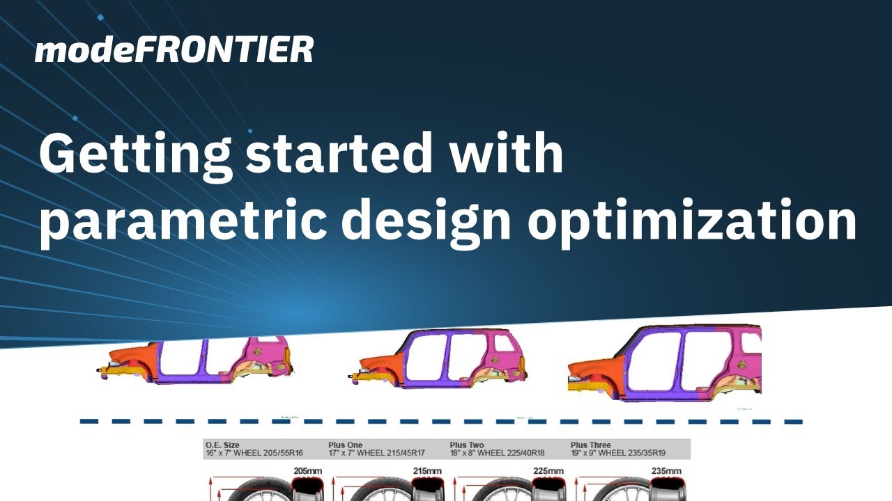 Getting started with parametric design optimization in modeFRONTIER