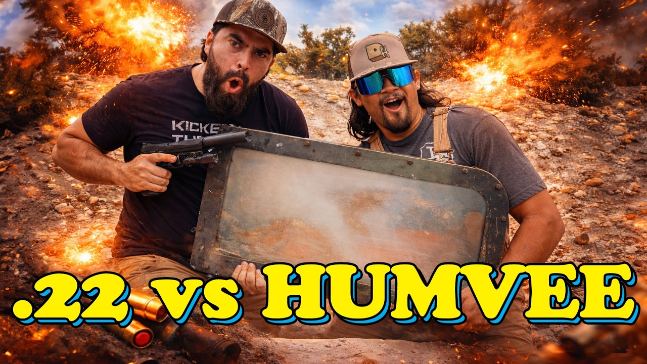 Can .22LR Defeat Bulletproof Humvee Windshield???