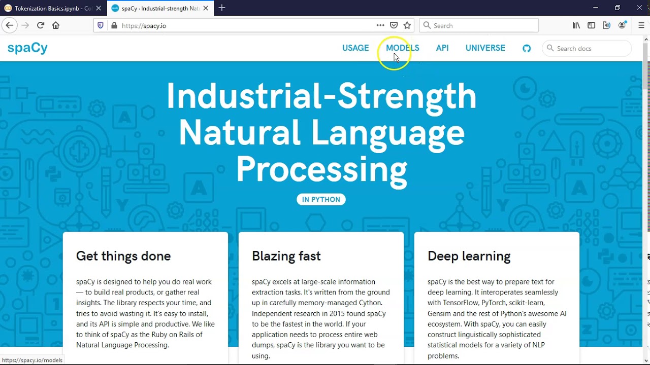 Tokenization Basics with NLP Spacy : Natural Language Processing - 1