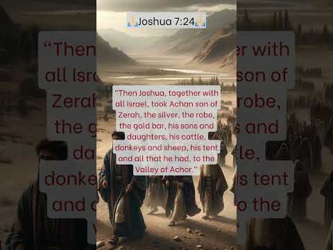 🙏🏼The Price of Sin: Joshua 7:23's Message🙏🏼
