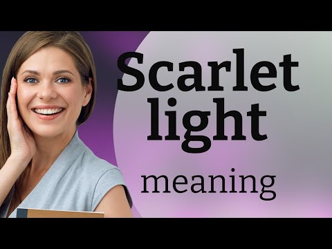 Exploring the Imagery of "Scarlet Light" in English