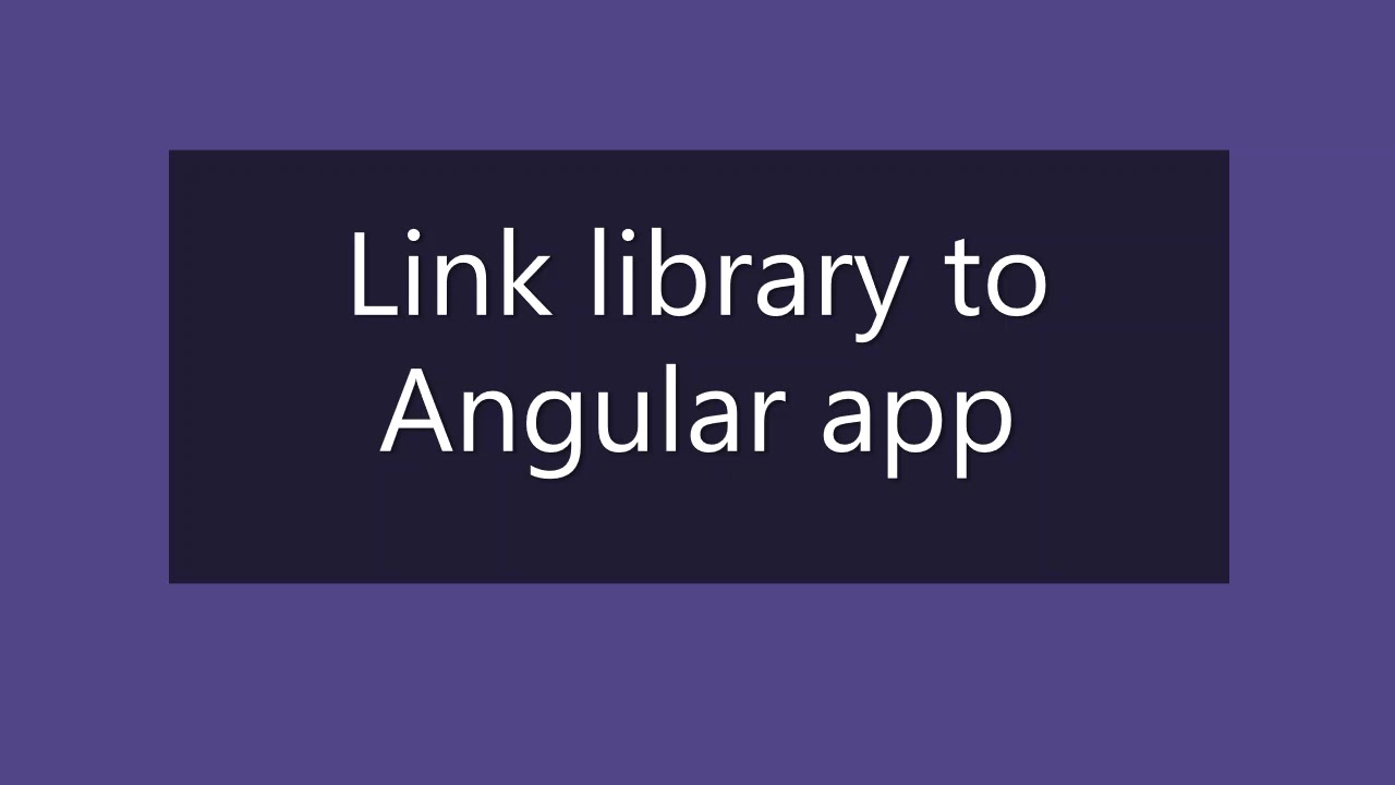 Make TypeScript NodeJS Library for Angular App