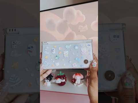 modded white dsi xl + decorated case 🧸🧁💗 #dsi #nintendo #handheldconsole #kawaii #cinnamoroll