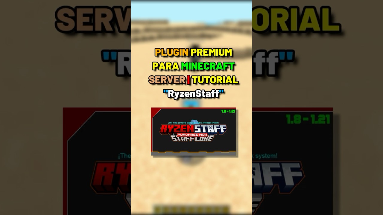 Premium PLUGINS for Minecraft SERVER - RyzenStaff (Advanced MODERATOR Staff)