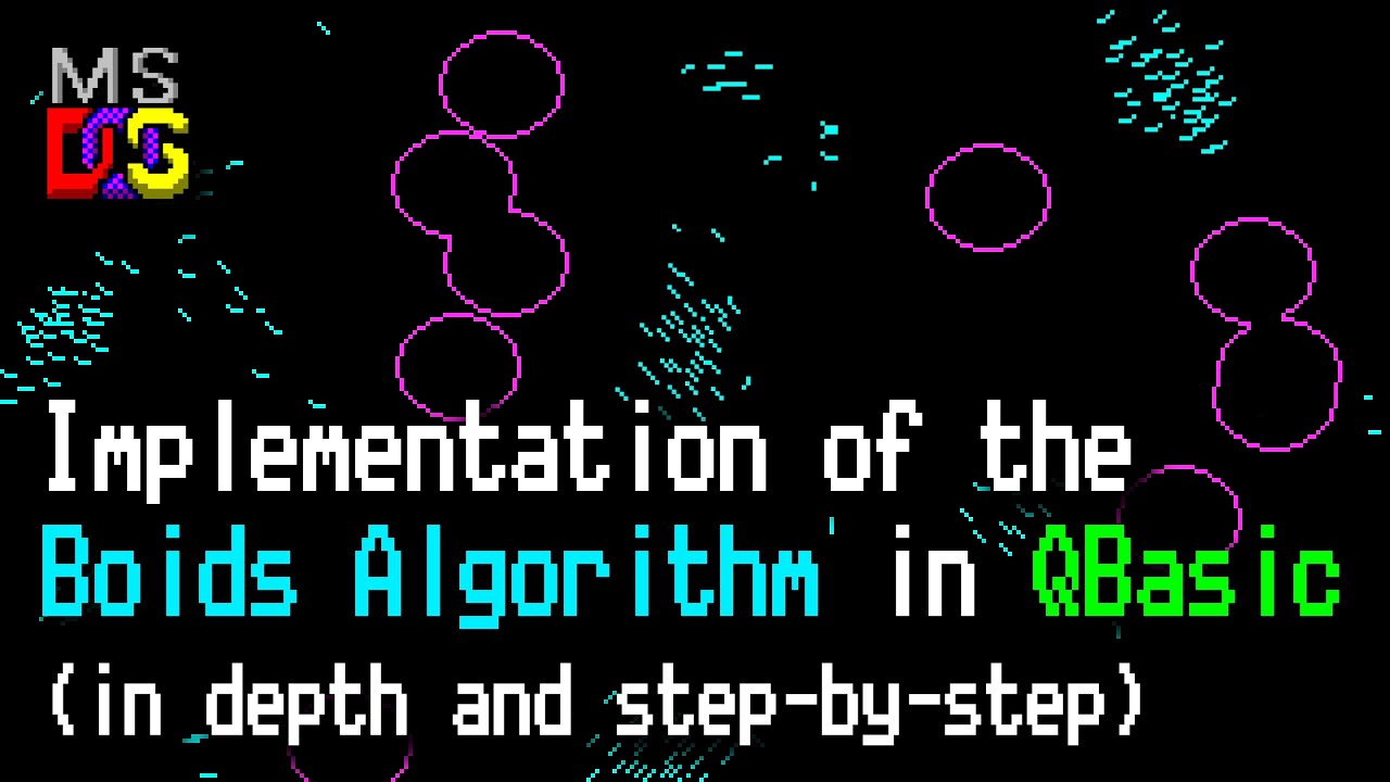 Boids Algorithm in QBasic
