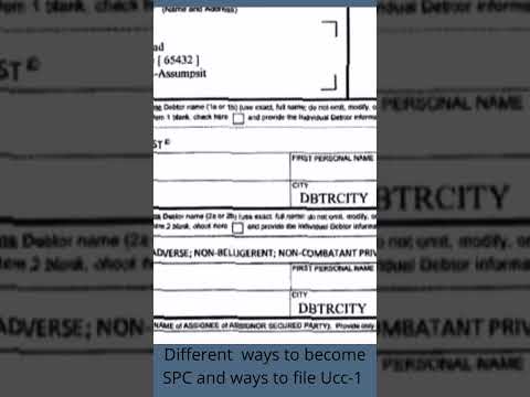 How to File UCC1 with template? Secured Party Creditor #strawman #ucc1 #debtdischarge