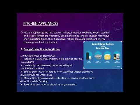 Energy conservation techniques- Household