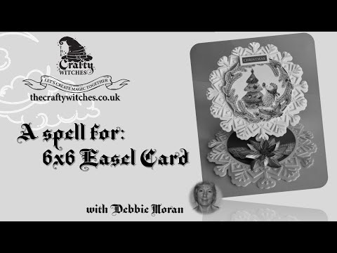 Snowy Day Friends Creating a spell - 6x6 Easel card with Debbie Moran