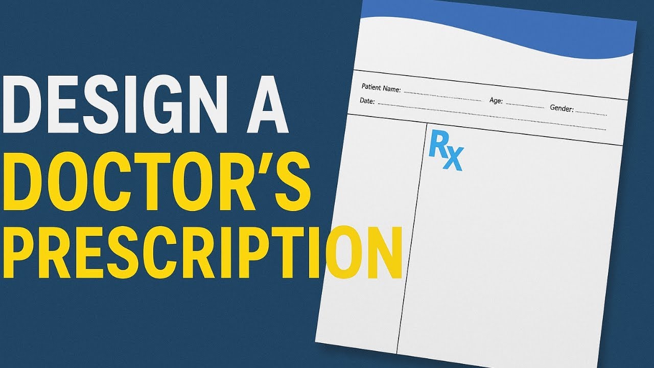 How to Create a Doctor’s Prescription Format | Professional Design Tutorial