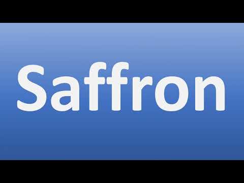 Saffron Pronunciation in English