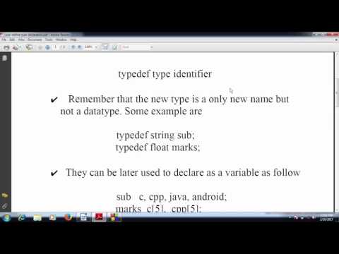 User define data types