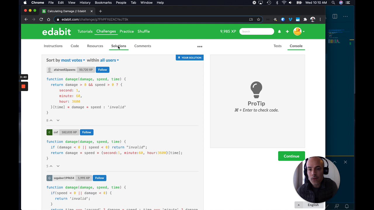 Javascript Coding Challenge - Edabit - Calculating Damage