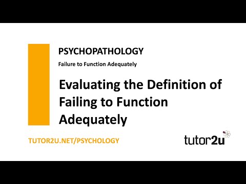 Psychopathology - Failure to Function Adequately - Evaluation | AQA A Level Psychology