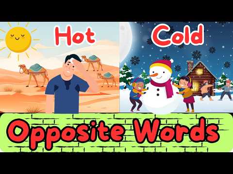 Opposite Words| Fun Learning Journey| Opposite words in English| Opposite words for kids|