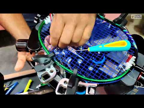 Yonex Astrox 99 LCW Stringing Process with first time 29 LBS Tension