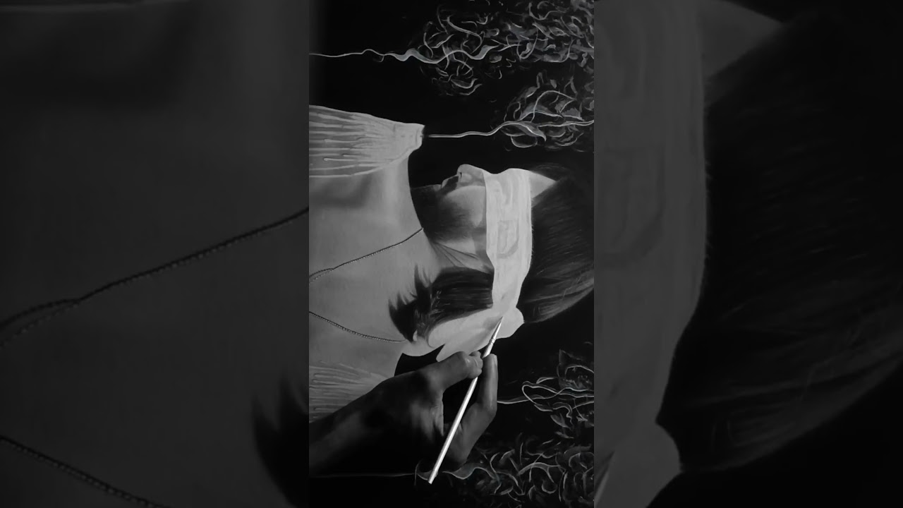 Final acrylic touch! #love #pencildrawing #pencilart #hyperrealism #shorts