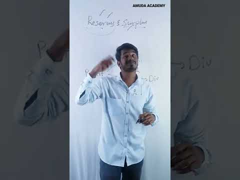 what is reserves and surplus? @Amuda academy #shorts