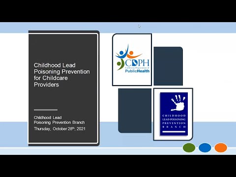 Lead Week 2021 Webinar for California Licensed Child Care Facilities and Child Care Providers