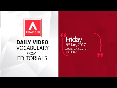Vocabulary Episode 27 | Referendum, Tripartite, Chunk, Forge, Fray | THE HINDU Editorial Words