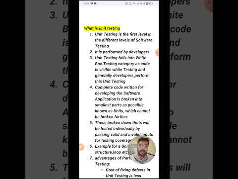 What is Unit Testing | 1 minute - Software Testing Shorts #8 | #softwareqa