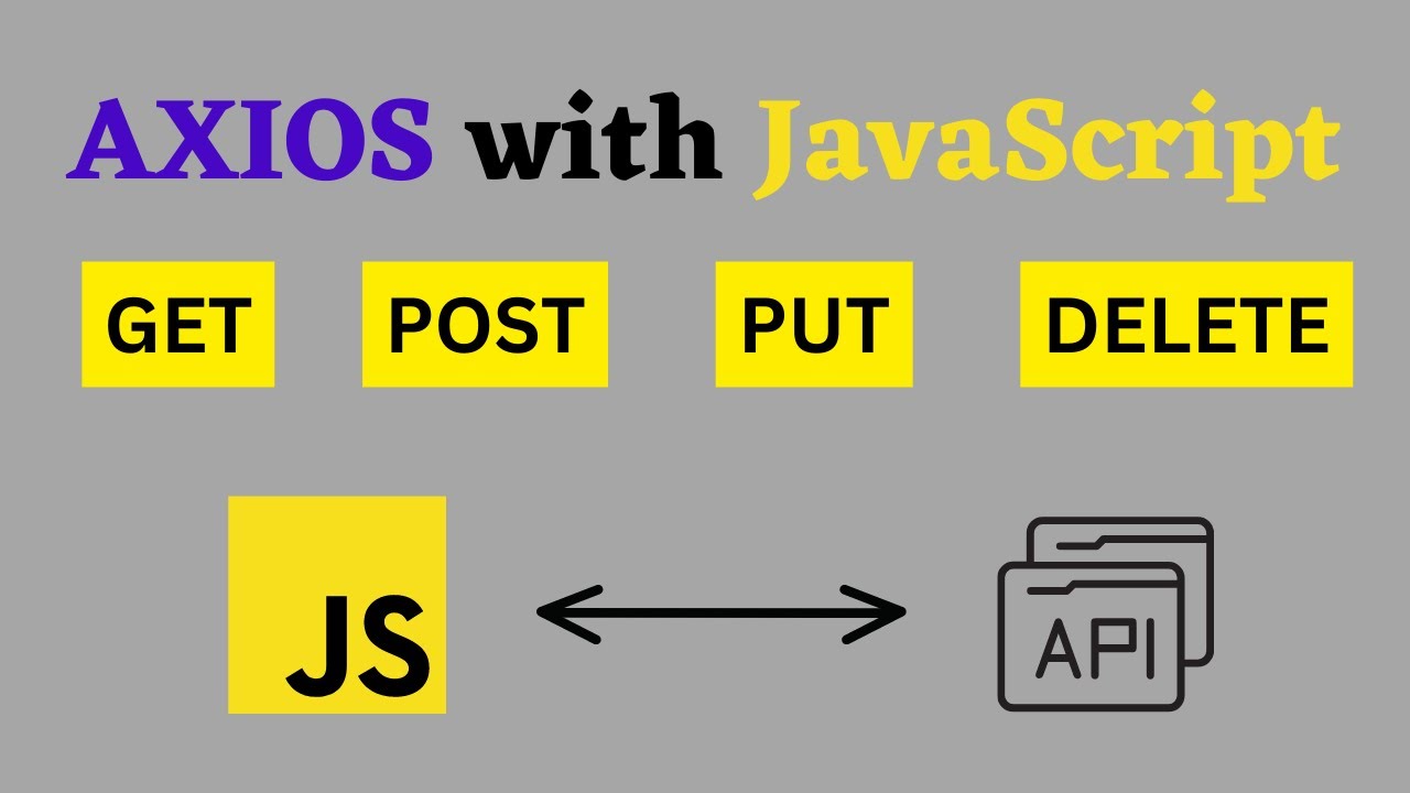 Axios Tutorial with JavaScript: Get, Post, Put, Delete Request in JavaScript using Axios