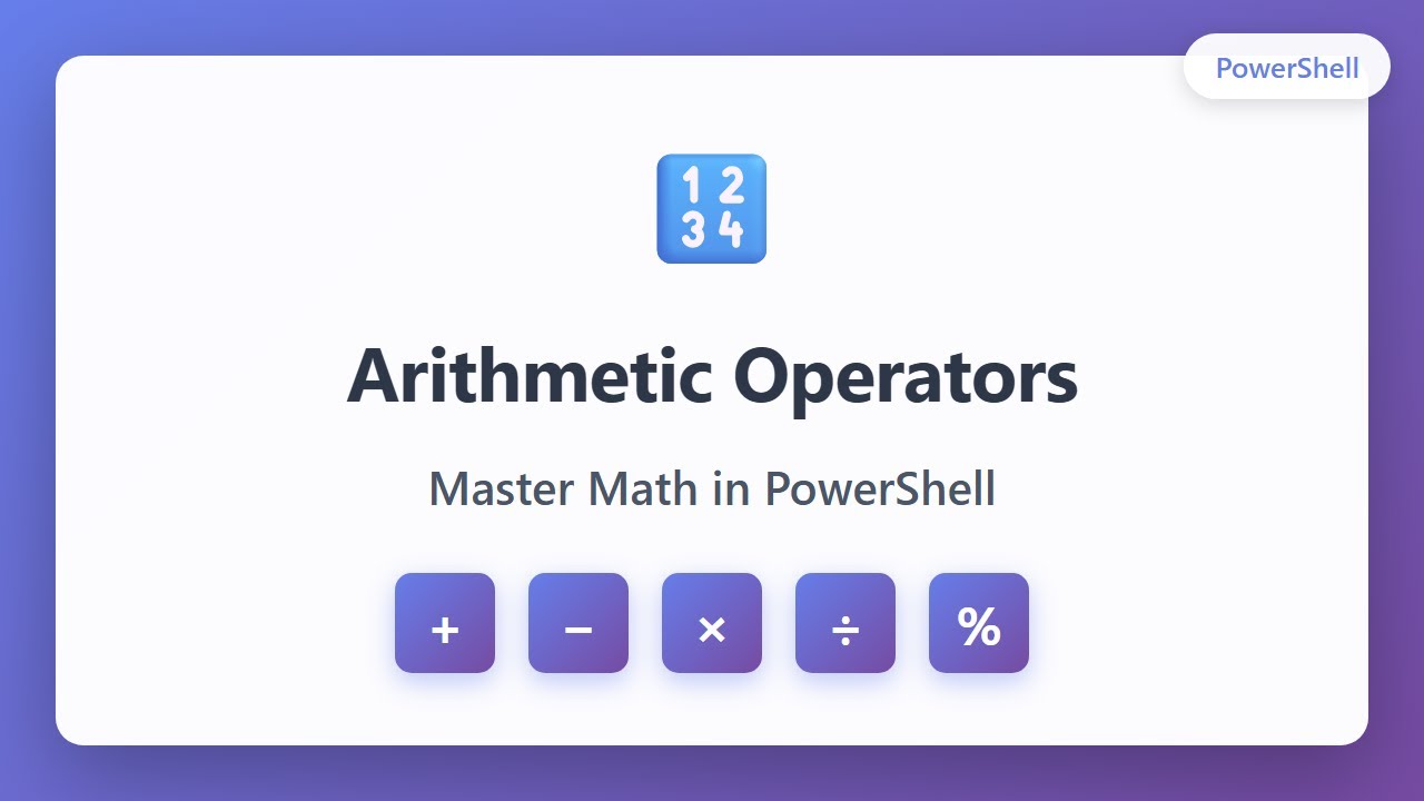 PowerShell Arithmetic Operators Tutorial: Master +, -, *, /, % for Beginners
