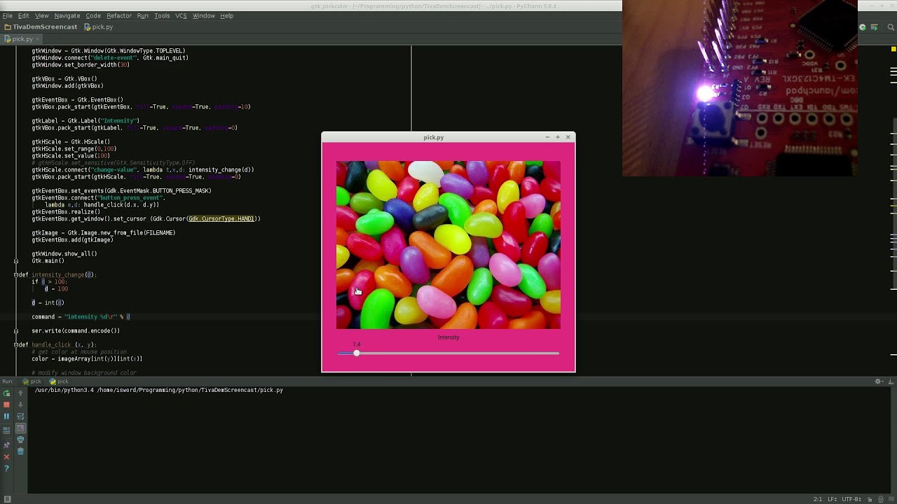GUIs for Microcontrollers using Python