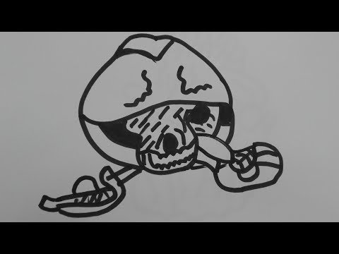 How to draw a Pirate skull for man-draw a pirate skull easy-pirate ...