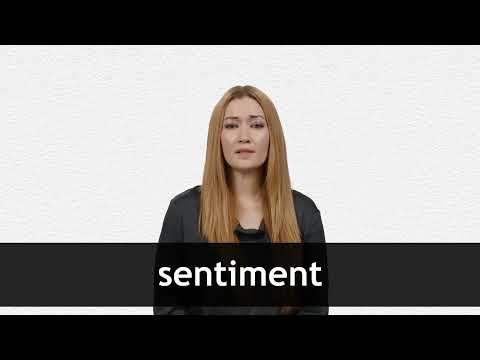 SENTIMENT definition and meaning | Collins English Dictionary