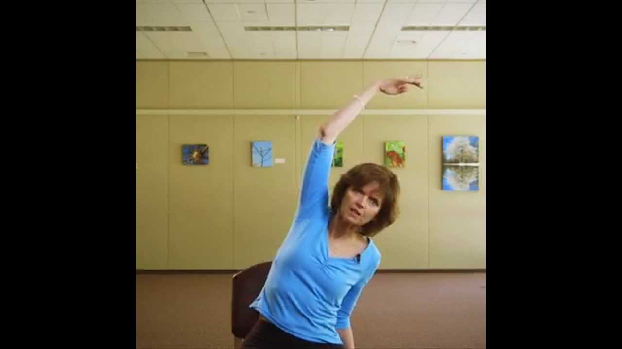 How to do seated side bend pose.